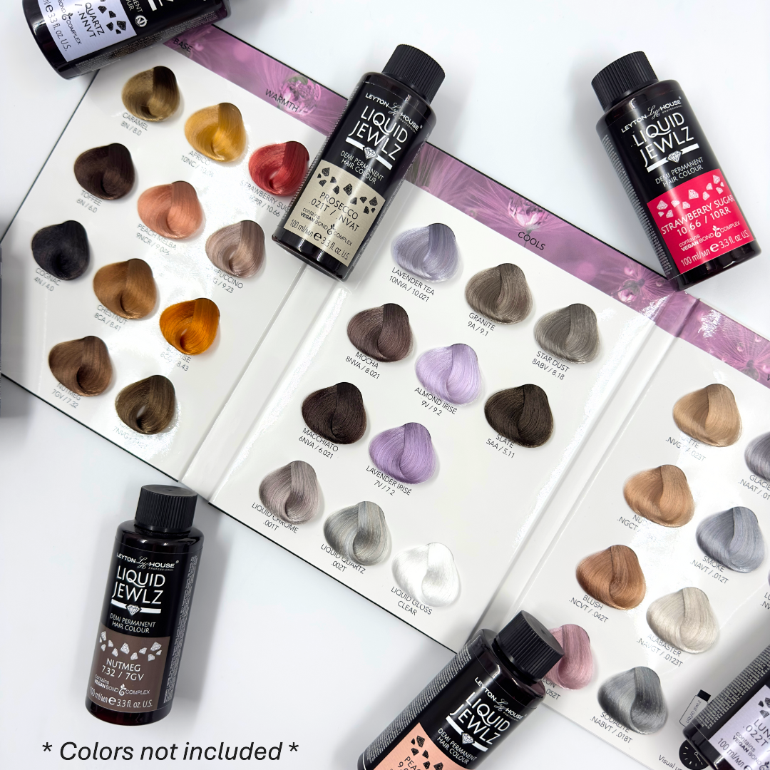 LIQUID JEWLZ SWATCH COLOR CHART 25' LEYTON HOUSE – S-Mark Beauty